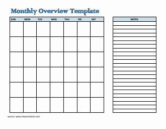 Monthly Checklist Template in Word