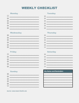 Free Weekly Planner Template (PDF)